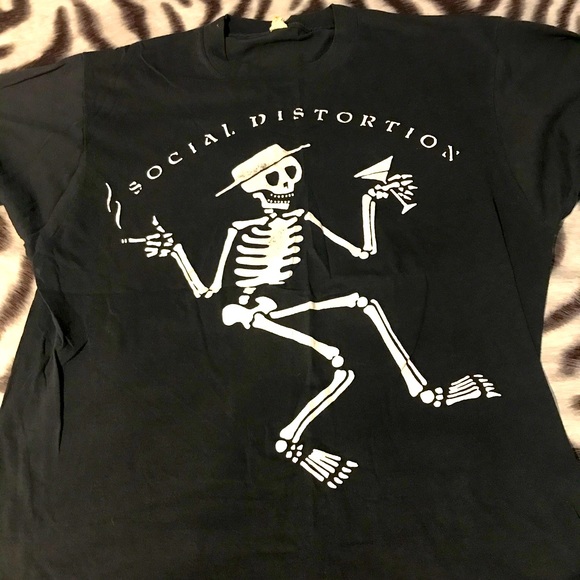 Shirts | Vintage Social Distortion Tshirt From The 198s Size Large ...